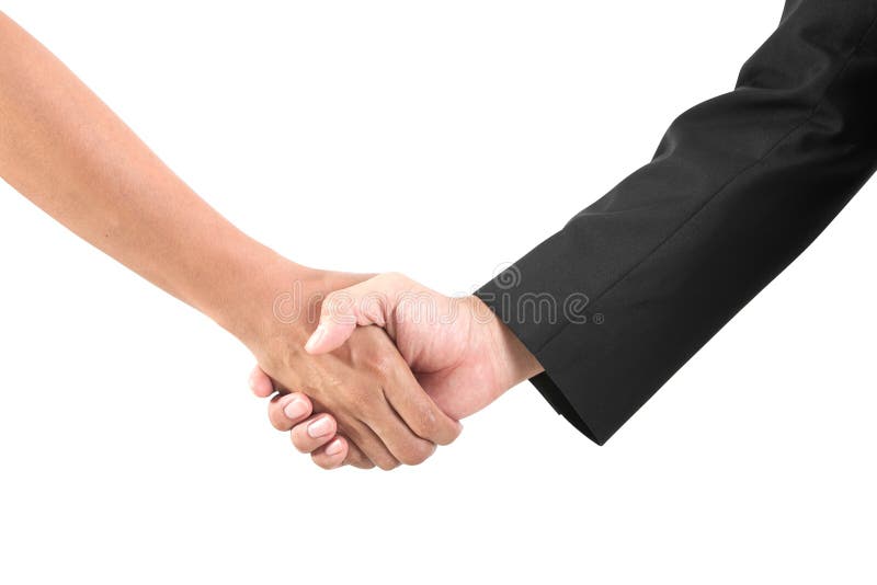 Handshake Isolated on White Background Stock Photo - Image of white ...