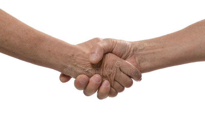 Handshake Isolated on a White Stock Photo - Image of decisions, people ...