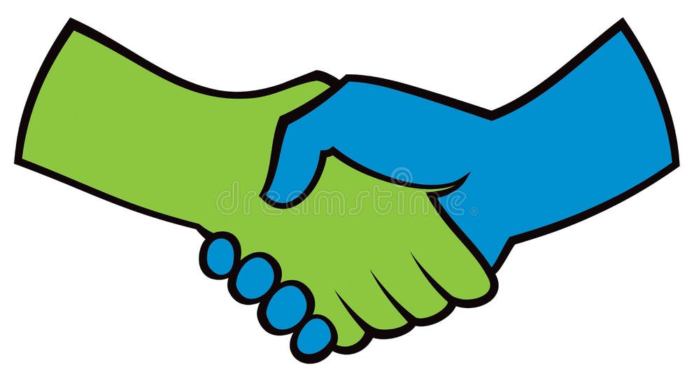 Illustrated Handshake Logo Icon Stock Illustrations – 44 Illustrated ...