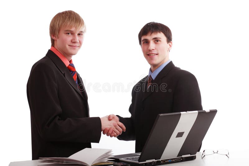 Handshake man stock image. Image of planning, future, discovery - 4293811
