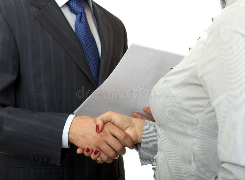 Handshake man and women. stock image. Image of emotion - 16482331