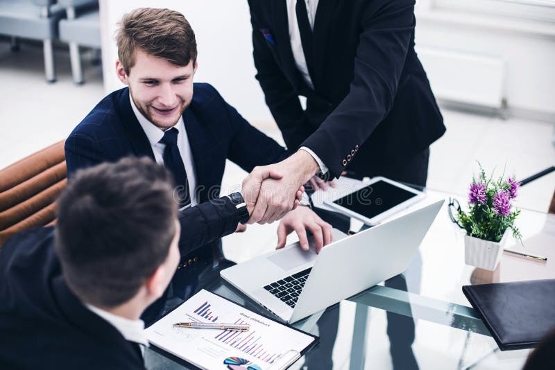 Handshake Manager and the Client after Discussion of the Financial ... Handshake Manager and the Client after Discussion of the Financial ...