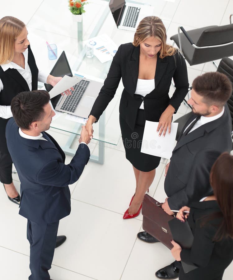 Handshake Manager and the Client after Signing the Contract Stock Photo ... Handshake Manager and the Client after Signing the Contract Stock Photo ...