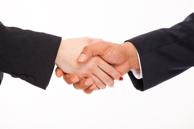 Handshake men and women. stock photo. Image of businessman - 27676634