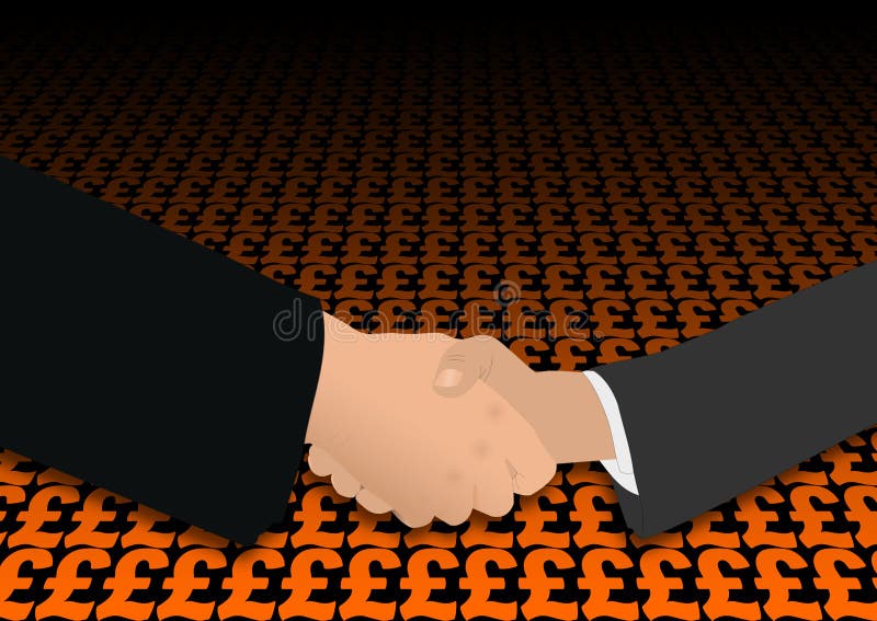 Handshake pound arrow stock illustration. Illustration of hand - 7454790