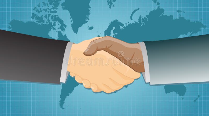 Agreement Business Global Handshake Men World Stock Illustrations – 135 ...
