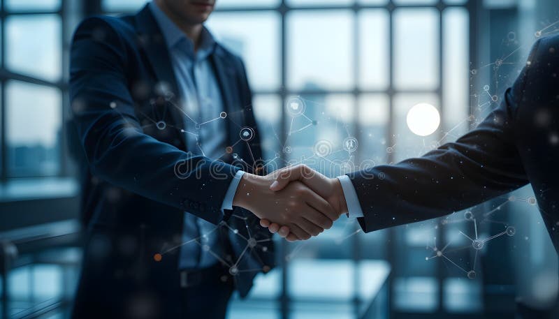 Handshake Partnership Agreement Stock Illustration - Illustration of ...