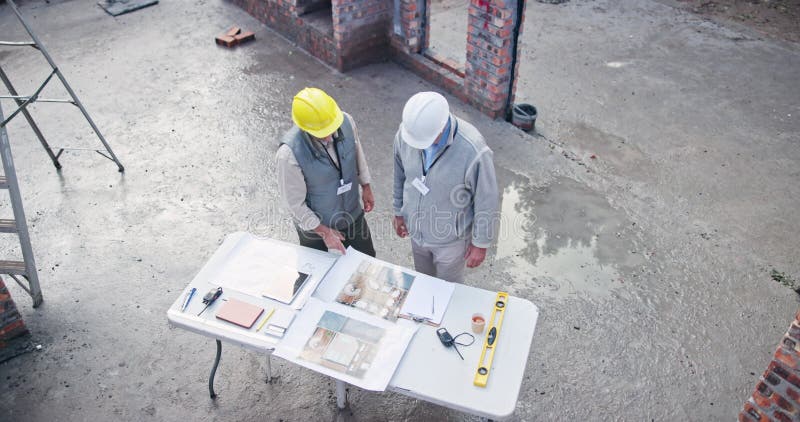 Handshake, Partnership and Construction Engineers on Site with ...