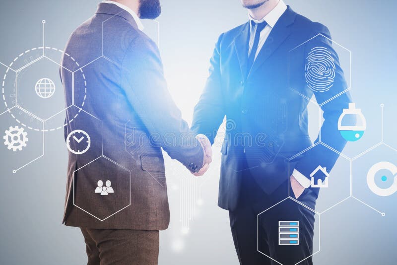 Digital Transformation Concept With Handshake Stock Photo - Image of ...