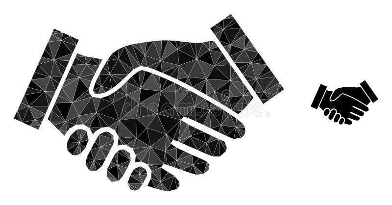 Polygonal Handshake Stock Illustrations – 591 Polygonal Handshake Stock ...