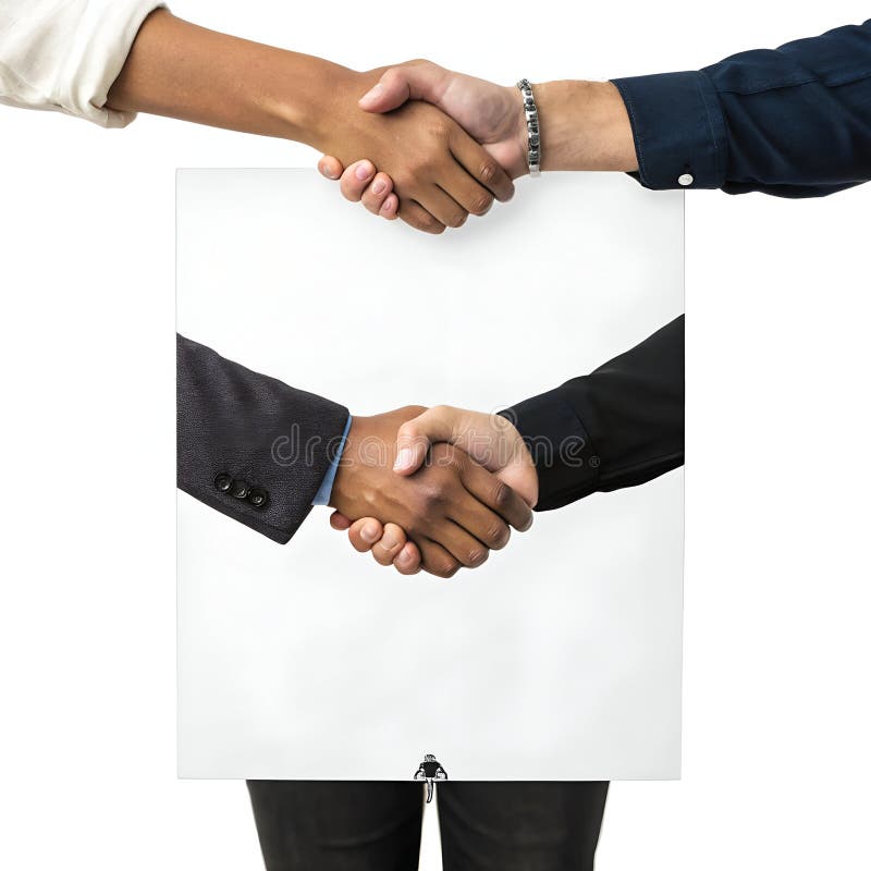 Handshake Poste stock illustration. Illustration of contract - 356602769