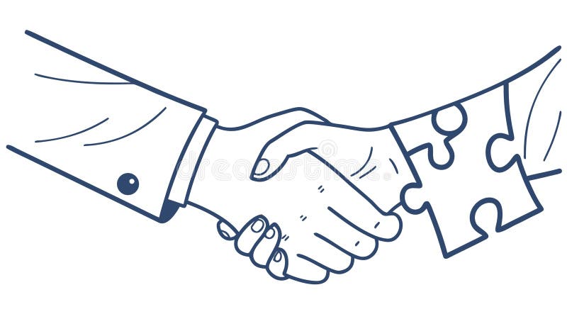 Handshake Pieces Puzzle Stock Illustrations – 375 Handshake Pieces ...