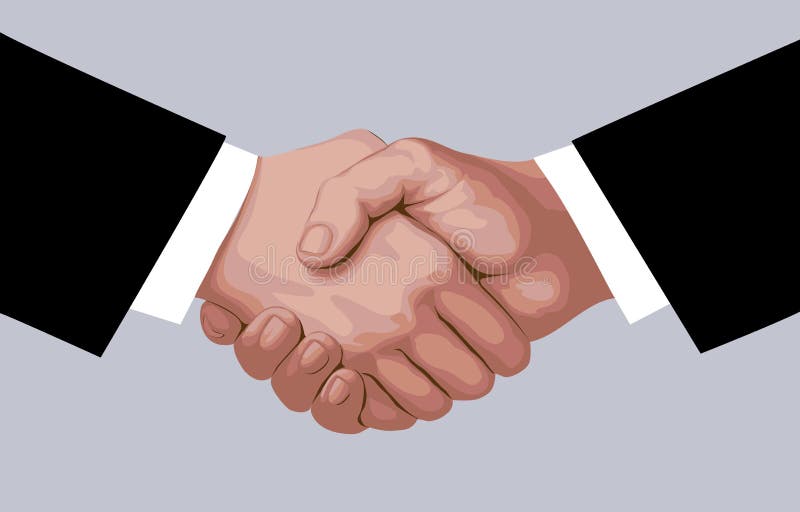 Handshake; Realistic Illustration No. 2 Stock Vector - Illustration of ...