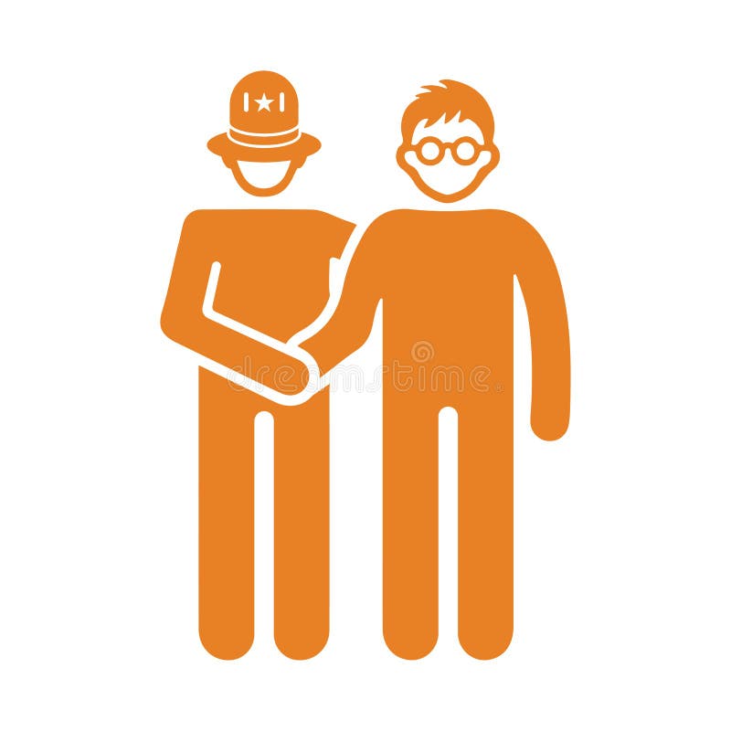 Handshake, Relationship Icon. Orange Color Design Stock Vector ...