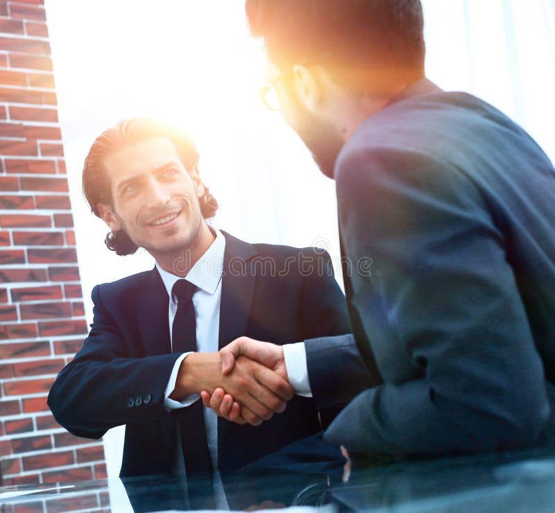 Handshake Reliable Partners in the Office. Stock Image - Image of human ...