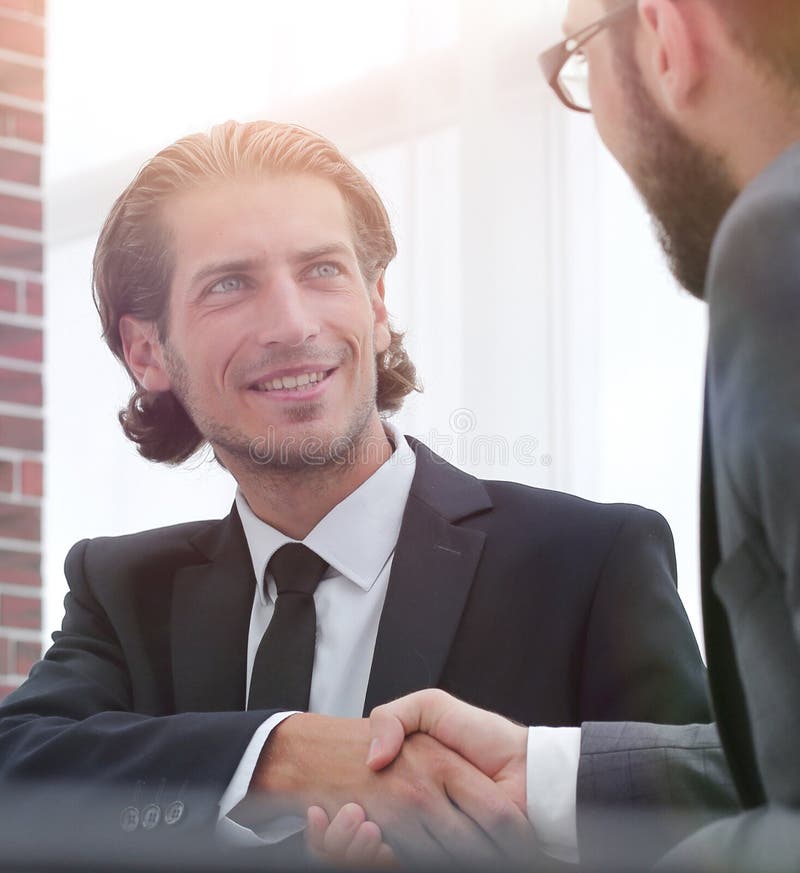 Handshake Reliable Partners in the Office. Stock Photo - Image of ...