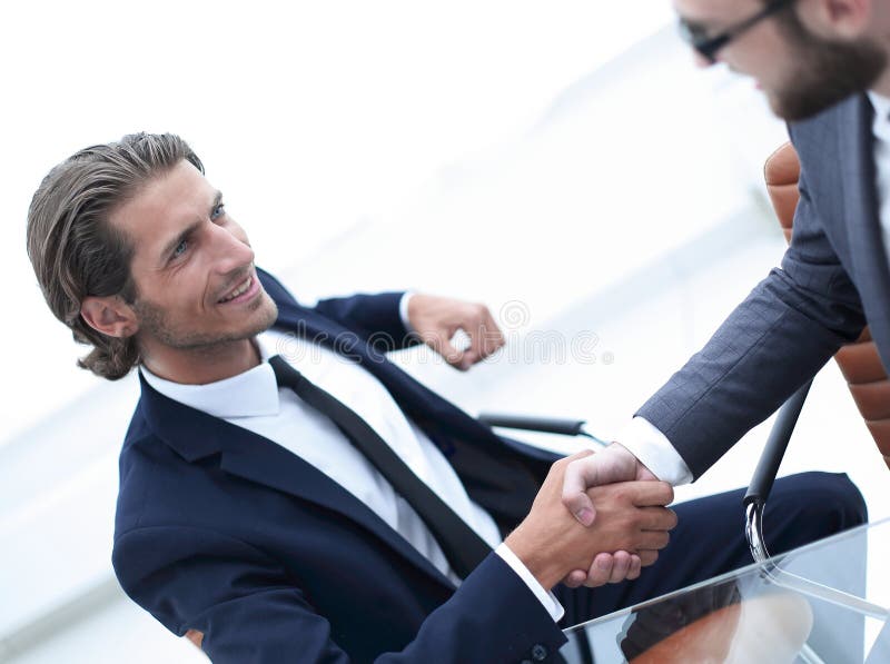Handshake Reliable Partners in the Office. Stock Image - Image of ...