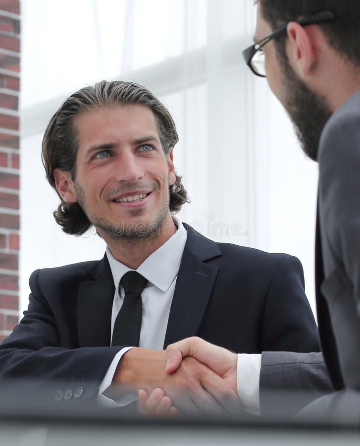 Handshake Reliable Partners in the Office. Stock Photo - Image of ...