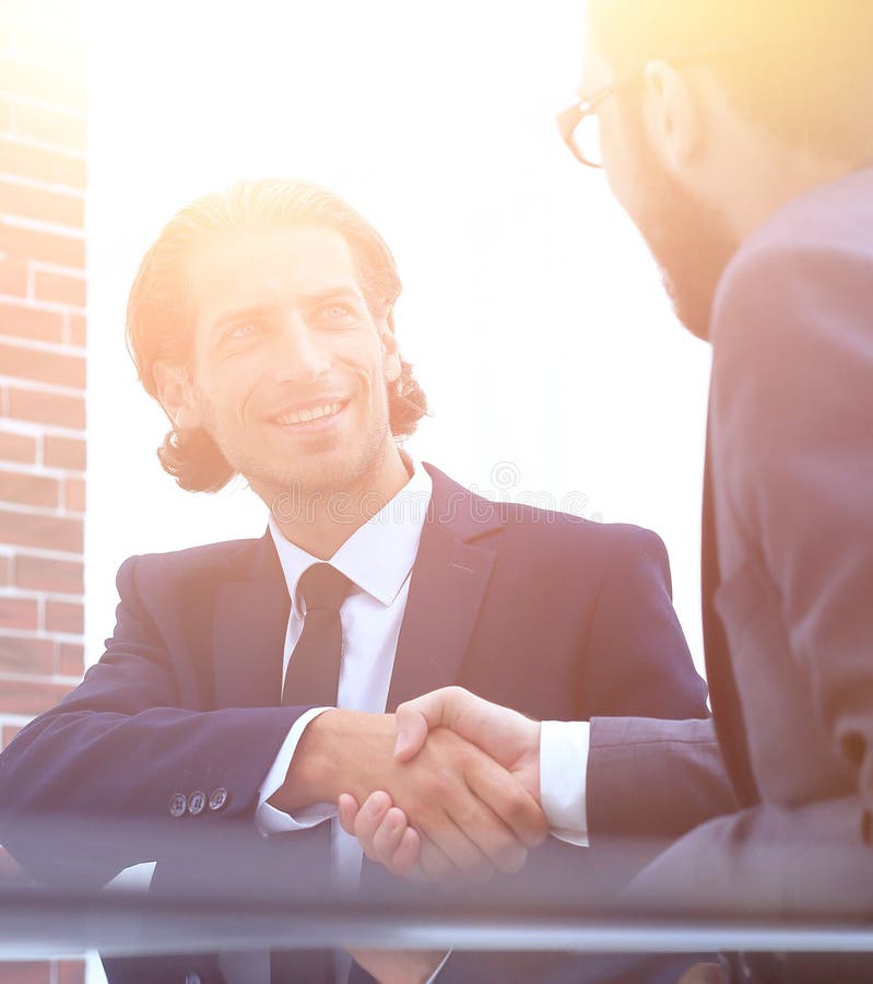 Handshake Reliable Partners in the Office. Stock Photo - Image of ...