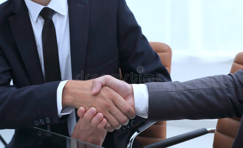 Handshake Reliable Partners in the Office. Stock Image - Image of ...