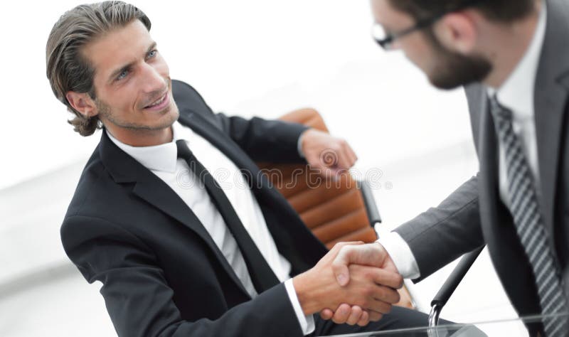 Handshake Reliable Partners in the Office. Stock Photo - Image of ...