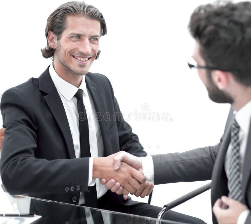 Handshake Reliable Partners in the Office. Stock Photo - Image of ...