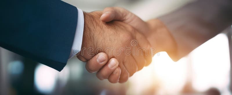 The Handshake Representing Partnership and Collaboration in a ...