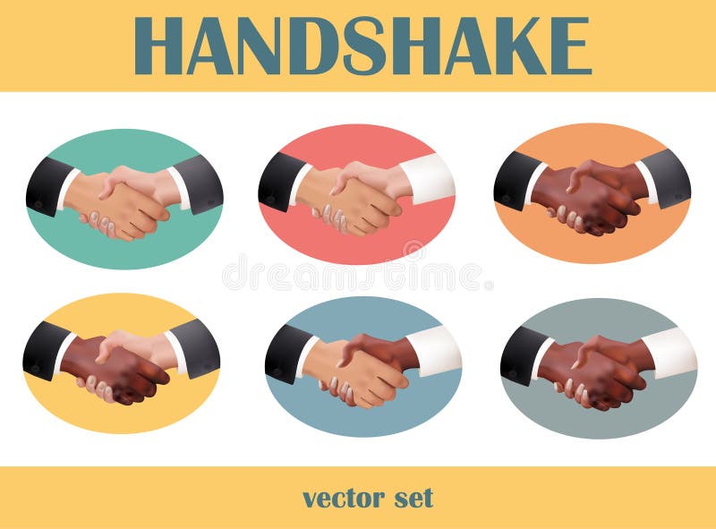 Businessman Handshaking Or Handclasp, Hand Shake Stock Vector ...