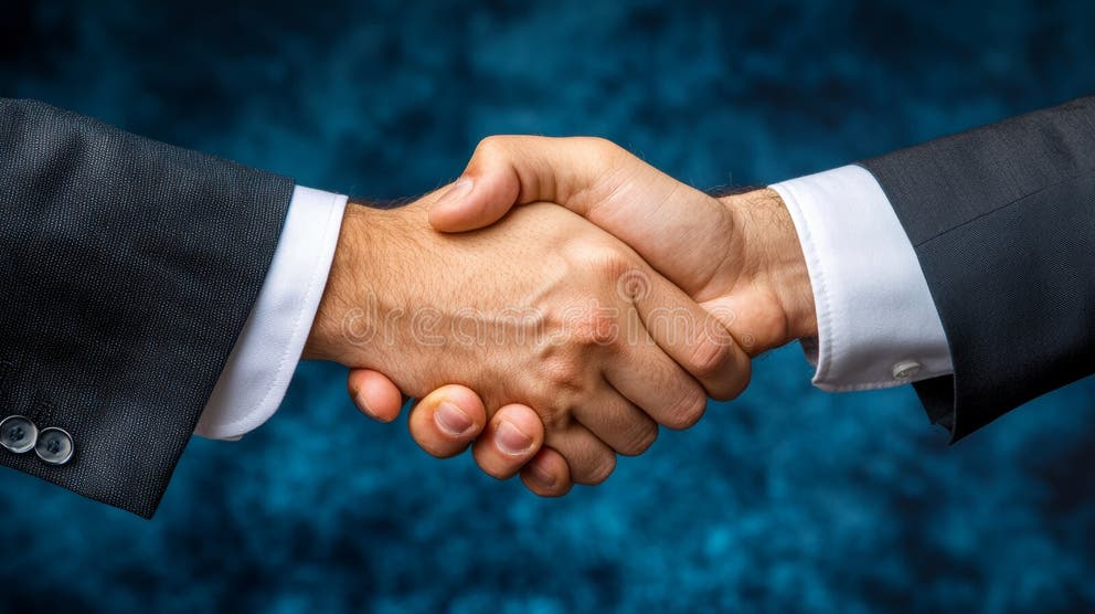 A Handshake Shared by Two People, Indicating the Start of a Joint ...