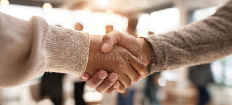 The Handshake Signifies Trust and Partnership in a Professional ...