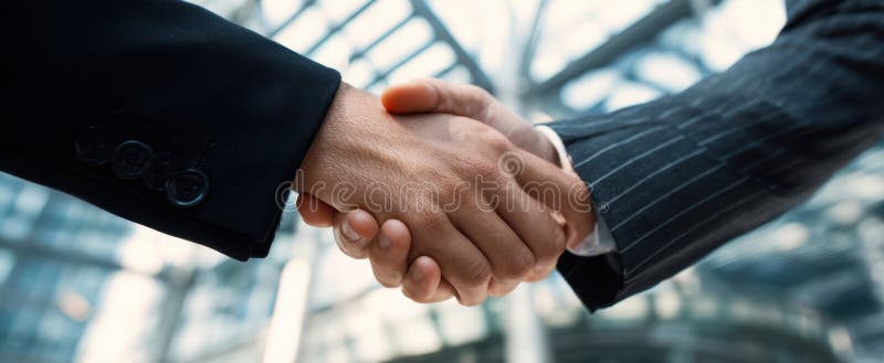 The Handshake Signifying a Strong Business Agreement and Collaboration ...