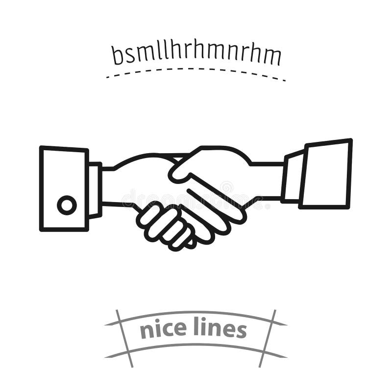 Handshake Simple Icon. Handshake Isolated Icon Stock Vector ...
