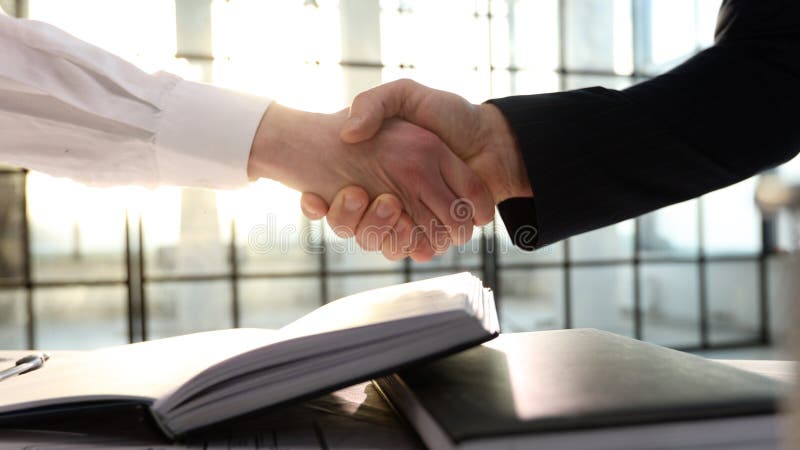 A Handshake after a Successful Business Transaction Stock Image - Image ...