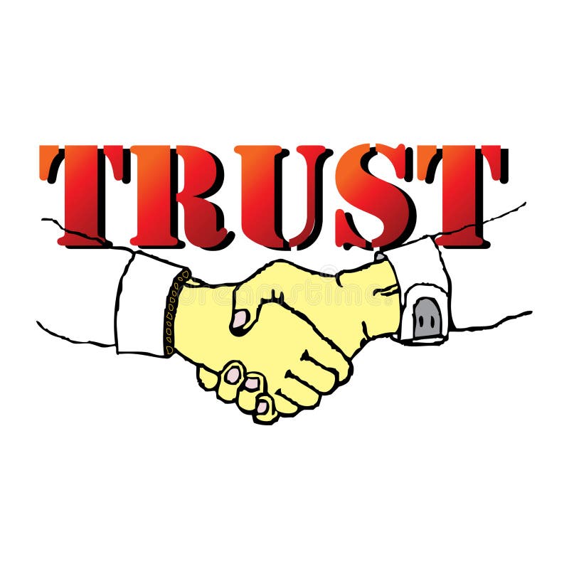 Handshake symbol stock vector. Illustration of determination - 7125248