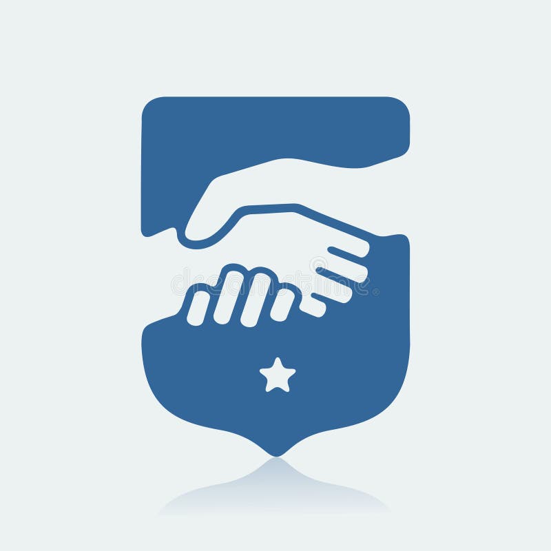 Set of Handshake Symbol. Handclasp of Business People. Sketch of ...