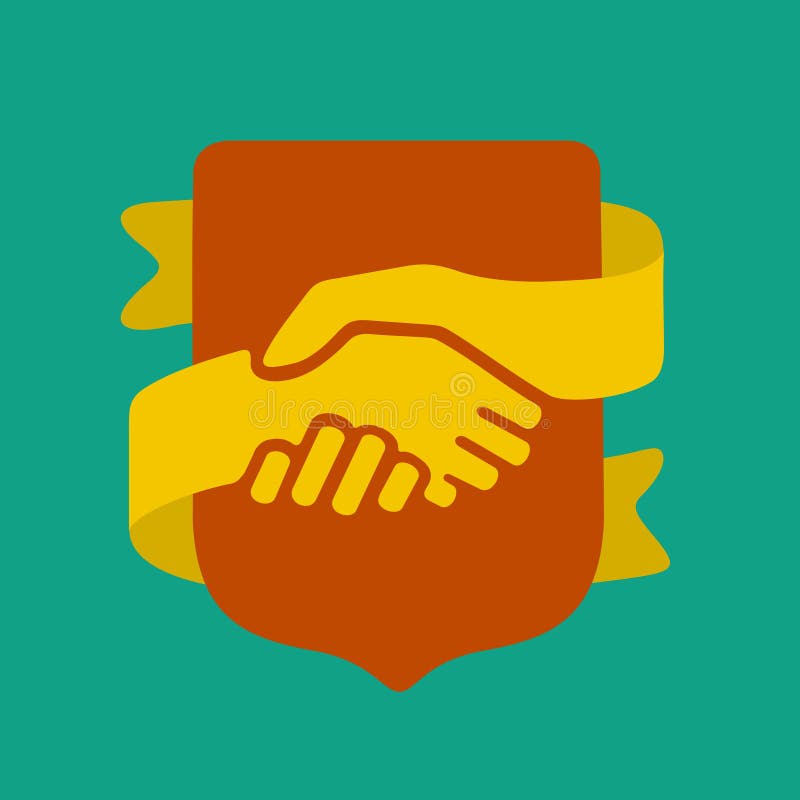 Set of Handshake Symbol. Handclasp of Business People. Sketch of ...