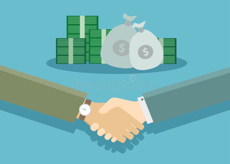 Handshake - a Symbol of a Successful Transaction Stock Vector ...