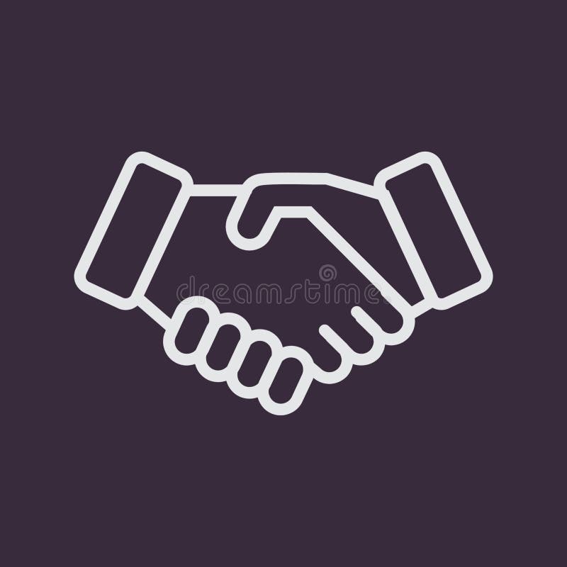 Handshake Symbol. Vector Illustration Decorative Design Stock Vector ...