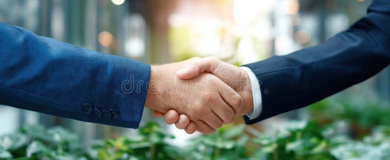 The Handshake Symbolizes a Successful Business Partnership and Mutual ...