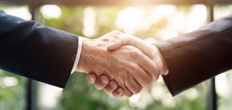 The Handshake Symbolizes Trust and Partnership in a Professional ...