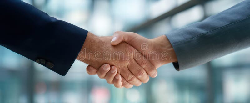 The Handshake Symbolizing Cooperation and Successful Business ...