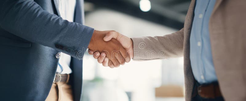 The Handshake Symbolizing Partnership and Successful Business ...