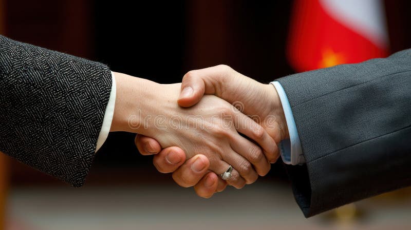 Handshake Symbolizing Respect and Unity between Two Individuals Stock ...