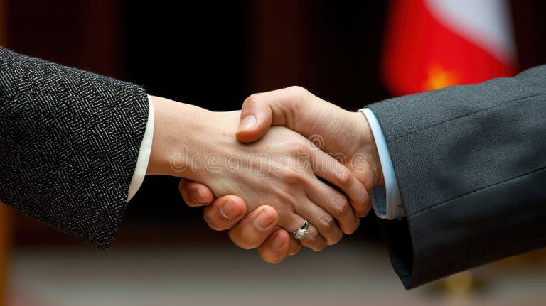 Handshake Symbolizing Respect and Unity between Two Individuals Stock ...