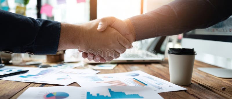The Handshake Symbolizing Successful Business Agreement and ...