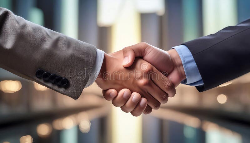 Handshake Symbolizing Trust and Agreement Stock Illustration ...