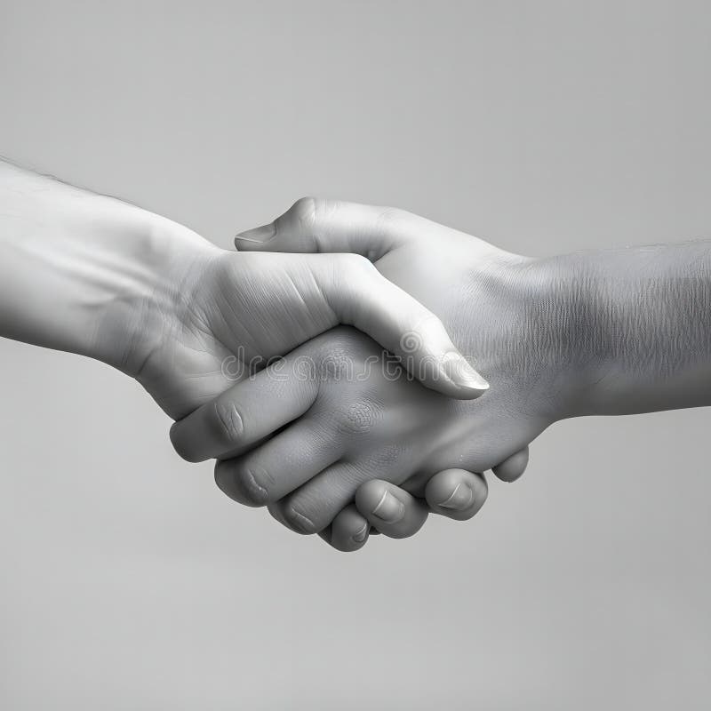A Handshake Symbolizing Unity Stock Illustration - Illustration of ...