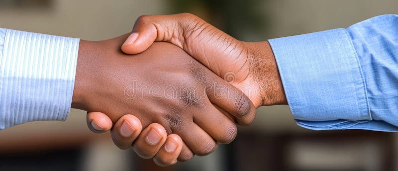 A Handshake Takes Place between Two Individuals, Underscoring a ...