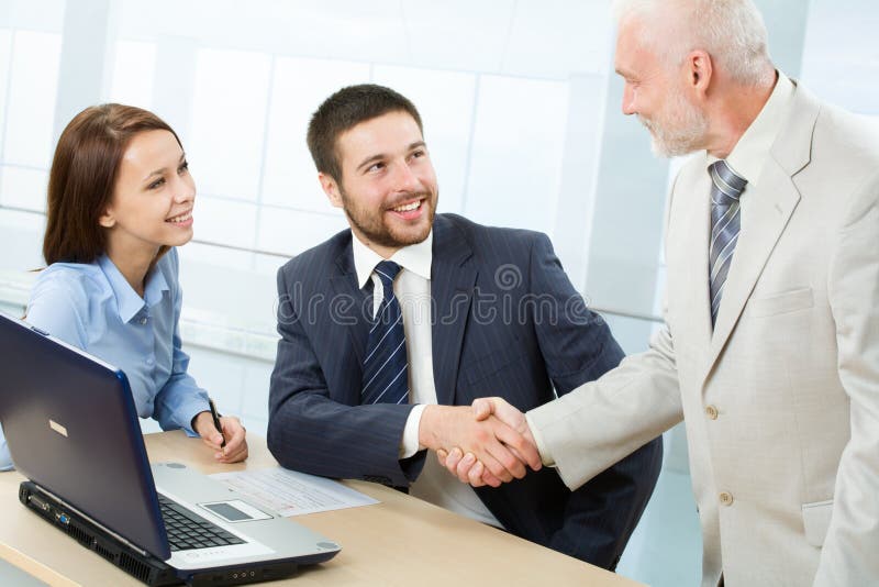 Handshake and teamwork stock image. Image of business - 12379783