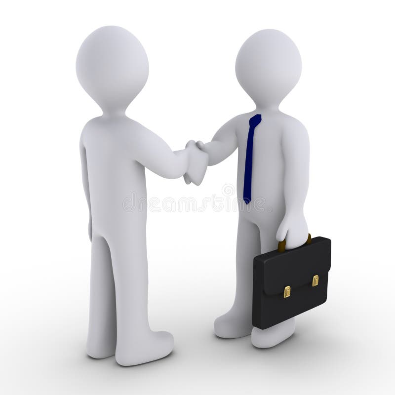 Handshake To Close the Deal Stock Illustration - Illustration of ...